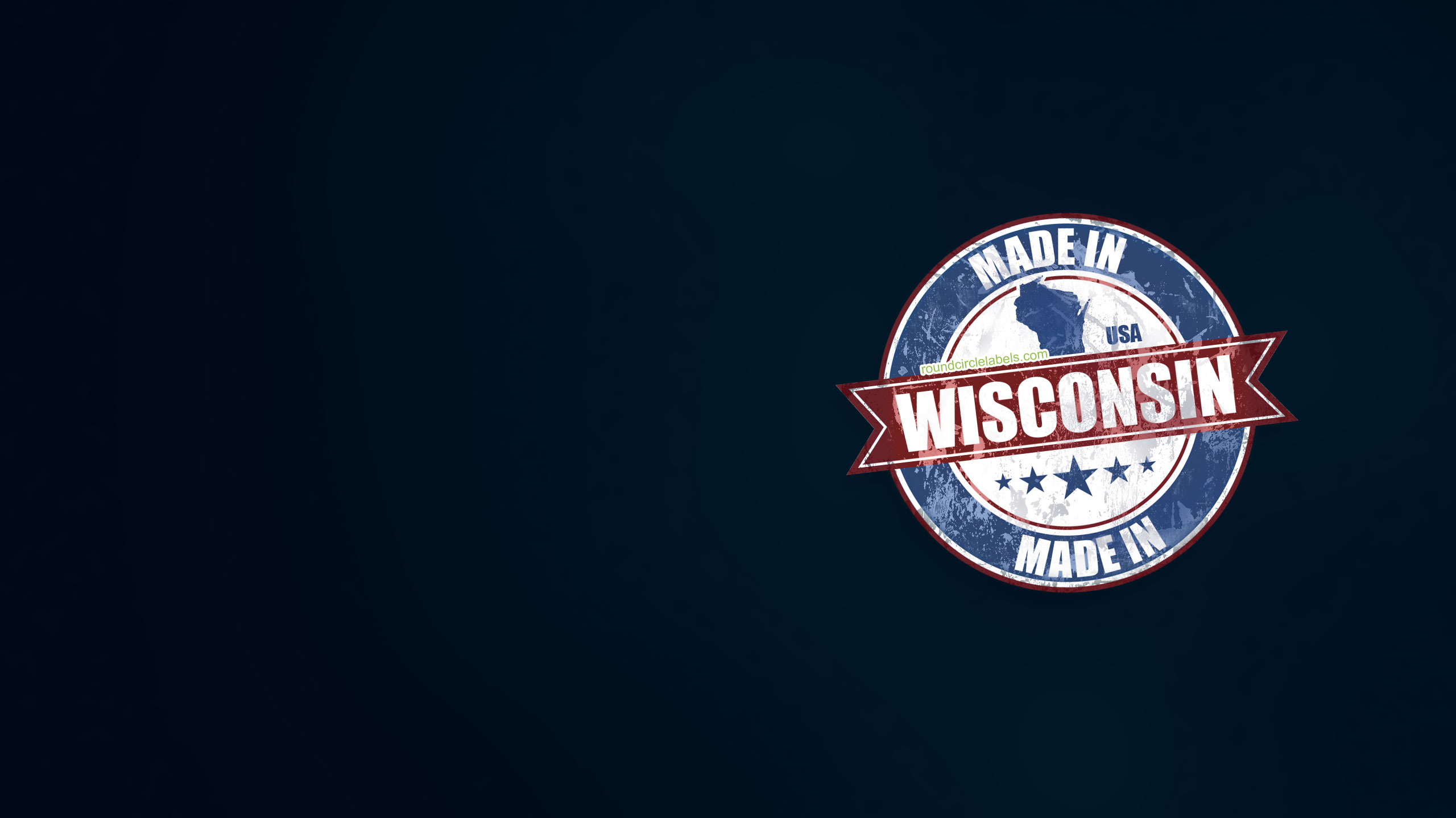 Round circle labels made in wisconsin Round Circle Labels